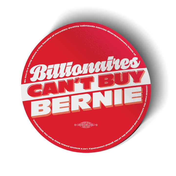 Sticker Pack (4" x 4" Vinyl Sticker -- Pack of Three!) – Bernie Sanders ...